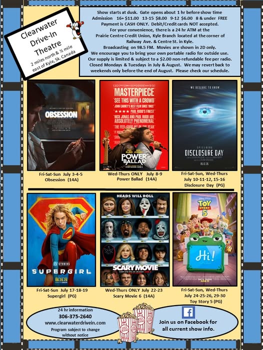 Toy Story 5 at Clearwater Drive-In Theatre - lakediefenbakertourism.com